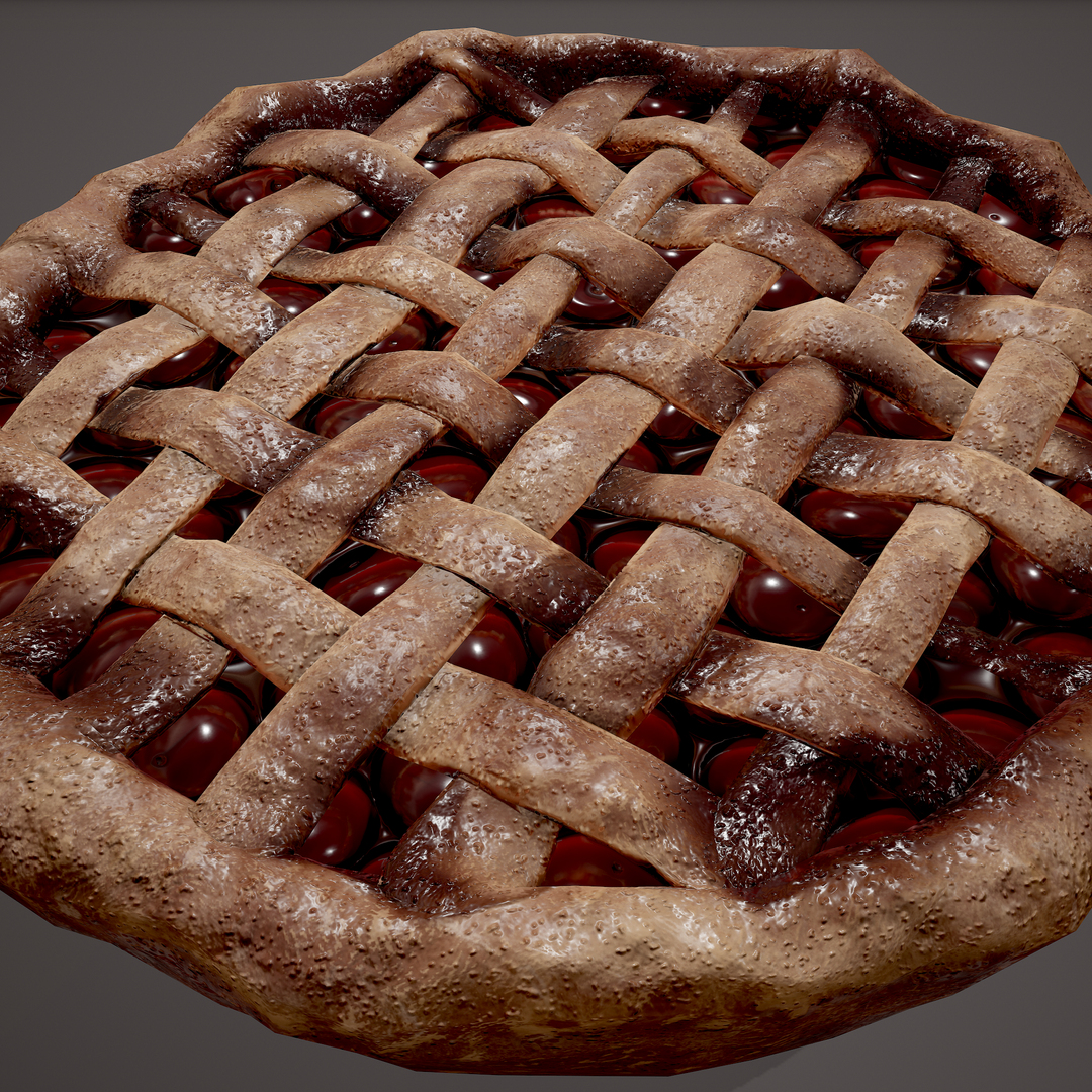 3D cherry pie model - TurboSquid 1690519