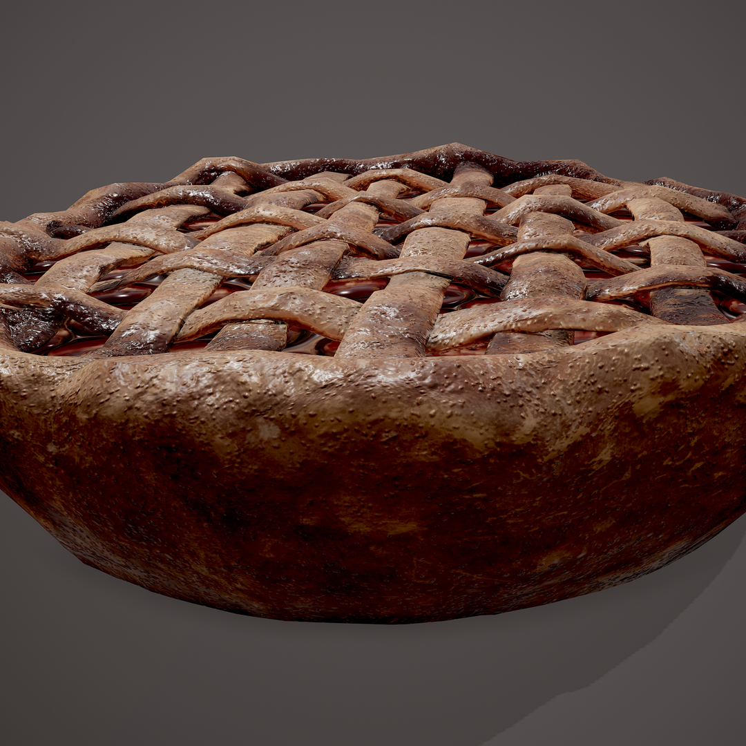 3D cherry pie model - TurboSquid 1690519