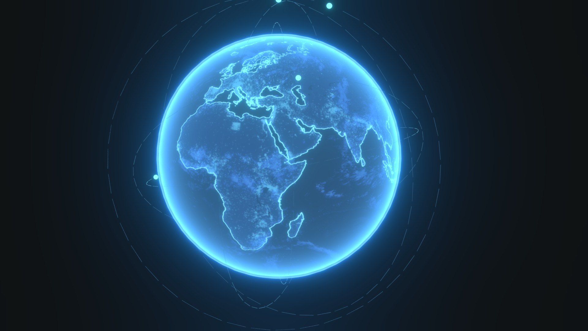 Animated Hologram Planet Earth Sci-Fi 3D Model 8k Textures 3D model ...