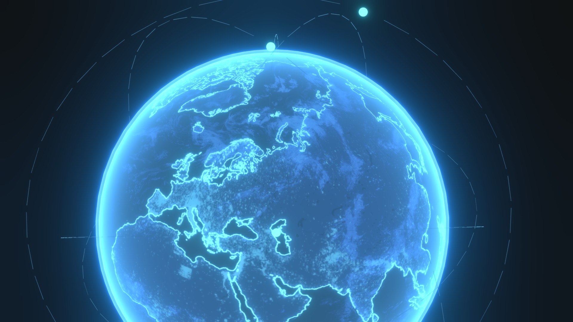 Animated Hologram Planet Earth Sci-Fi 3D Model 8k Textures 3D model ...