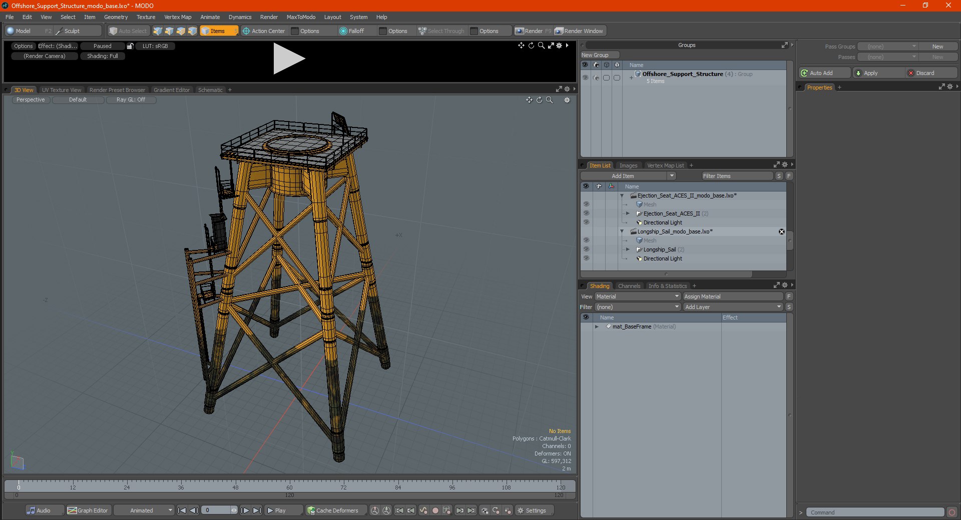 Offshore Support Structure 3D model - TurboSquid 1797877