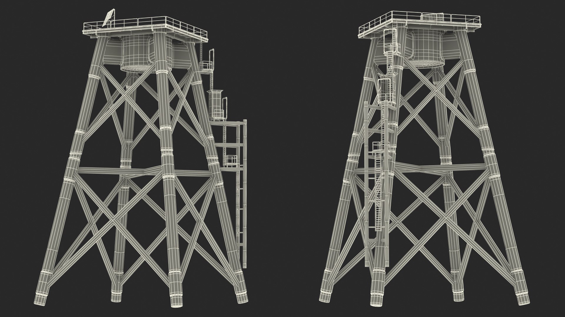 Offshore Support Structure 3D model - TurboSquid 1797877