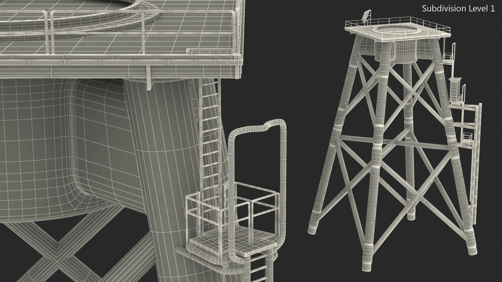 Offshore Support Structure 3D model - TurboSquid 1797877
