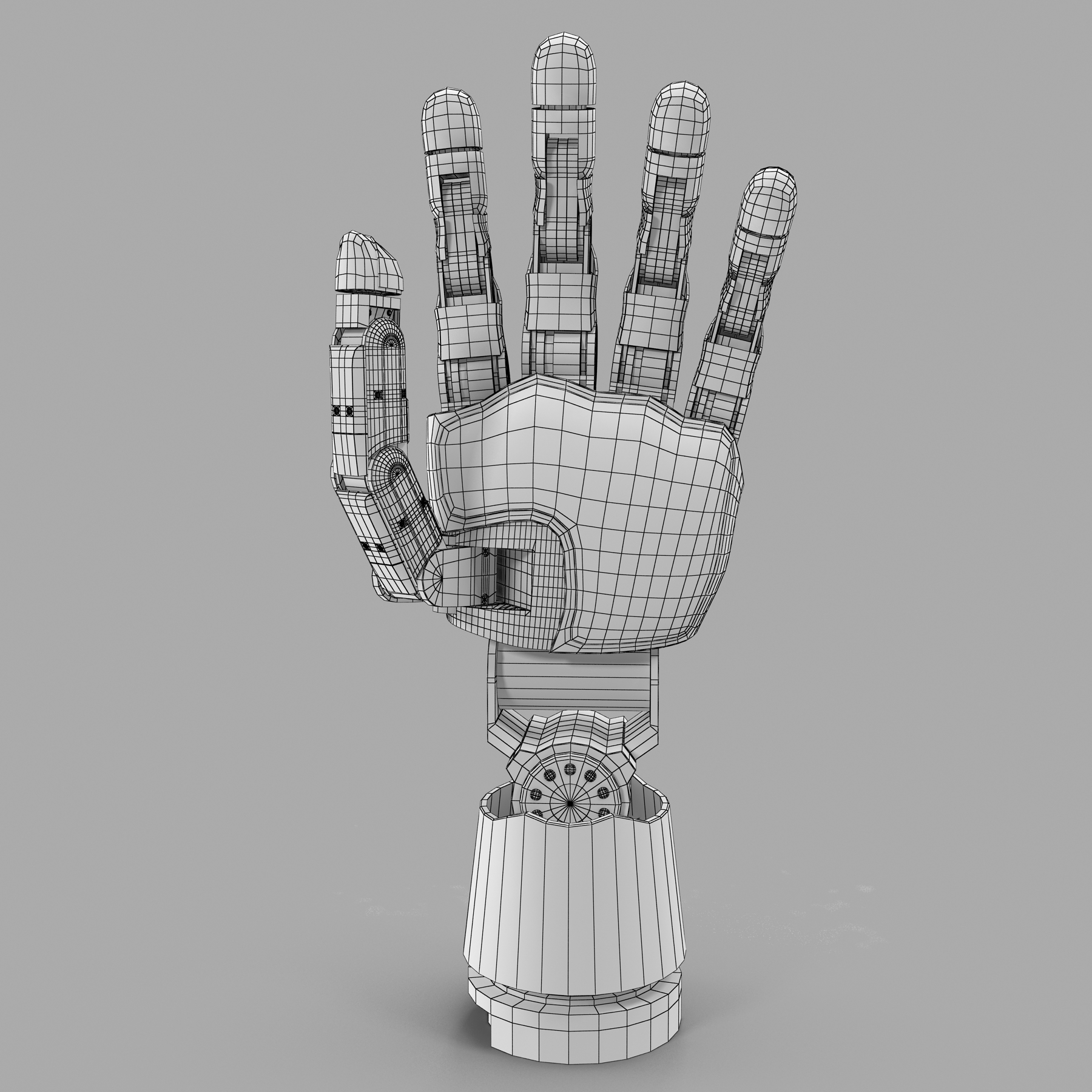 3d modular prosthetic limb model