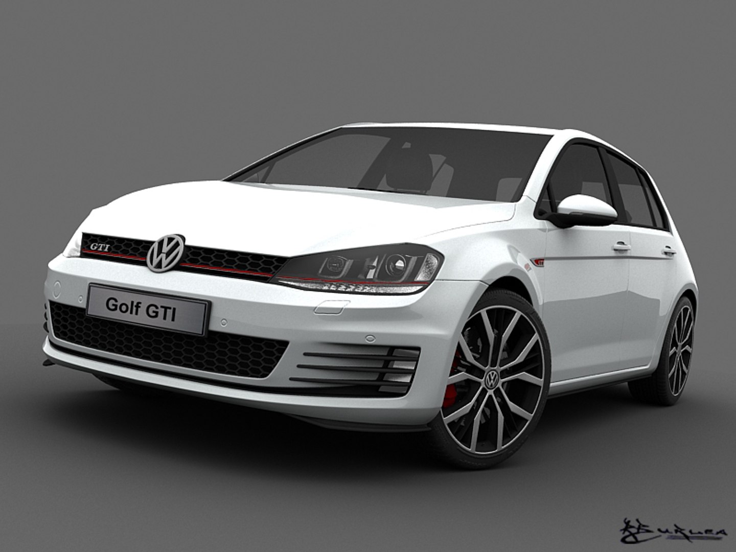 3ds max volkswagen golf gti 5