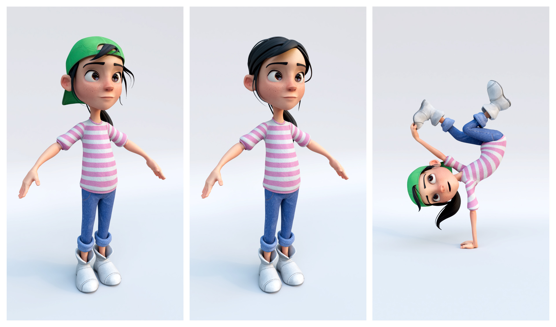 modelo 3d Cartoon Noola Family 6 characters Rigged 3D model ...
