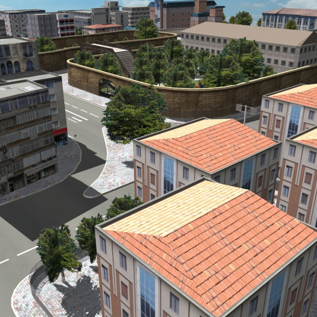 3ds max urban city