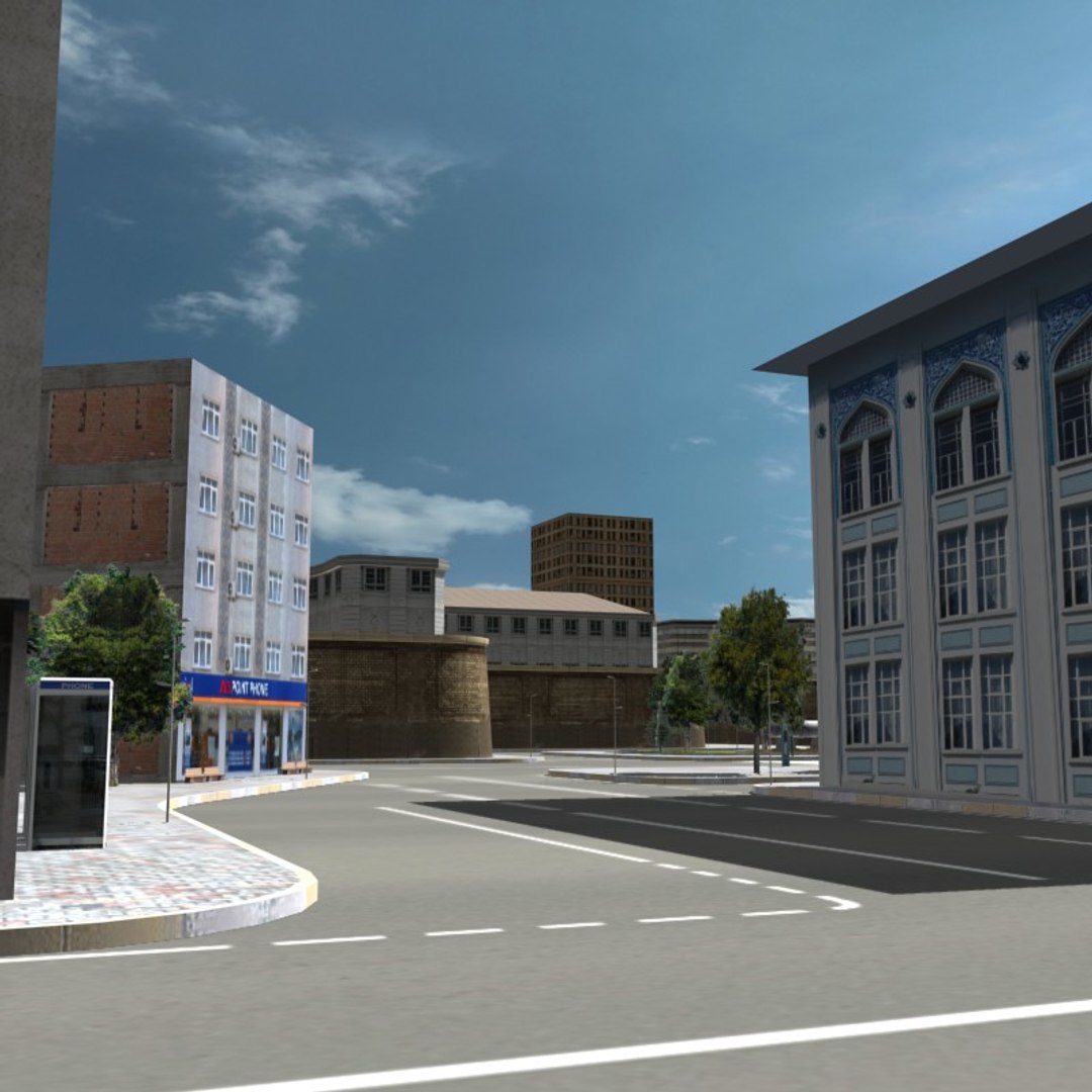 3ds max urban city