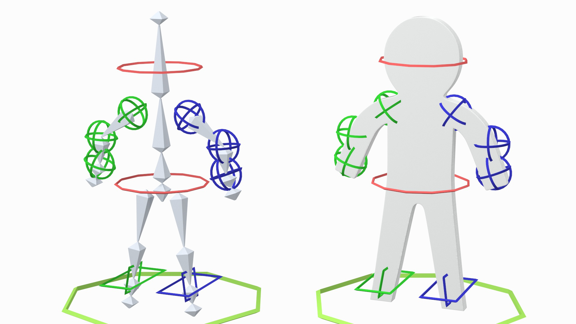 Plastic Stickman Rigged White 3D Model - TurboSquid 2113256