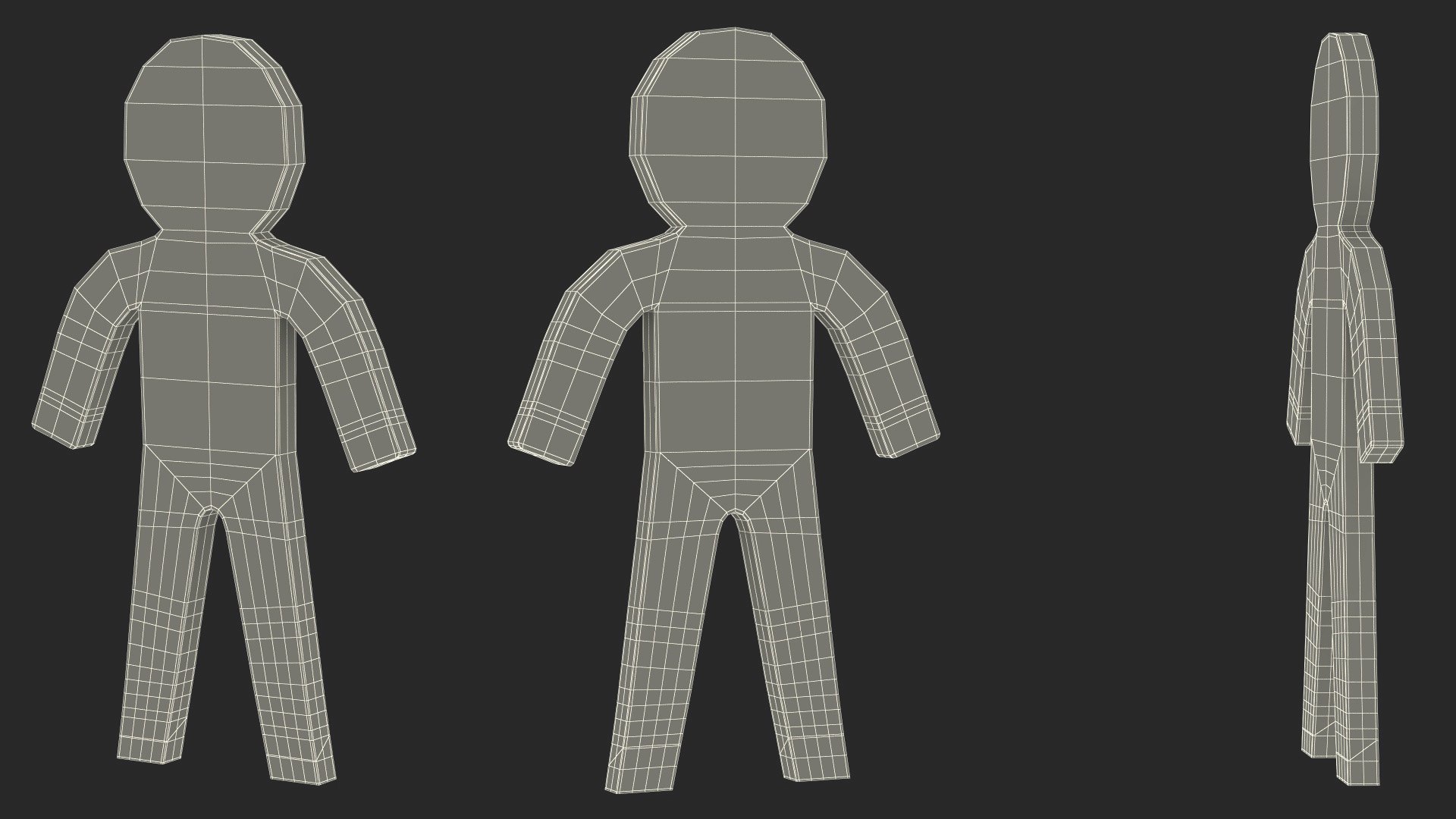 Plastic Stickman Rigged White 3D Model - TurboSquid 2113256