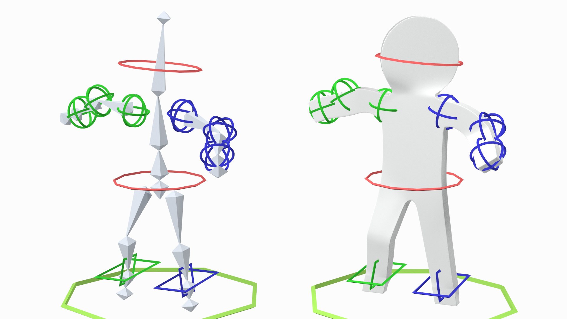 Plastic Stickman Rigged White 3D Model - TurboSquid 2113256