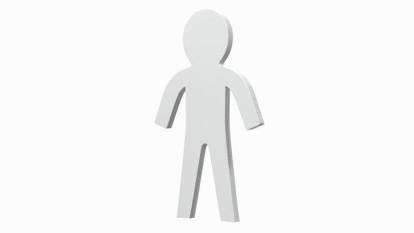 modelo 3d Stickman De Plástico Aparejado Blanco - TurboSquid 2113256