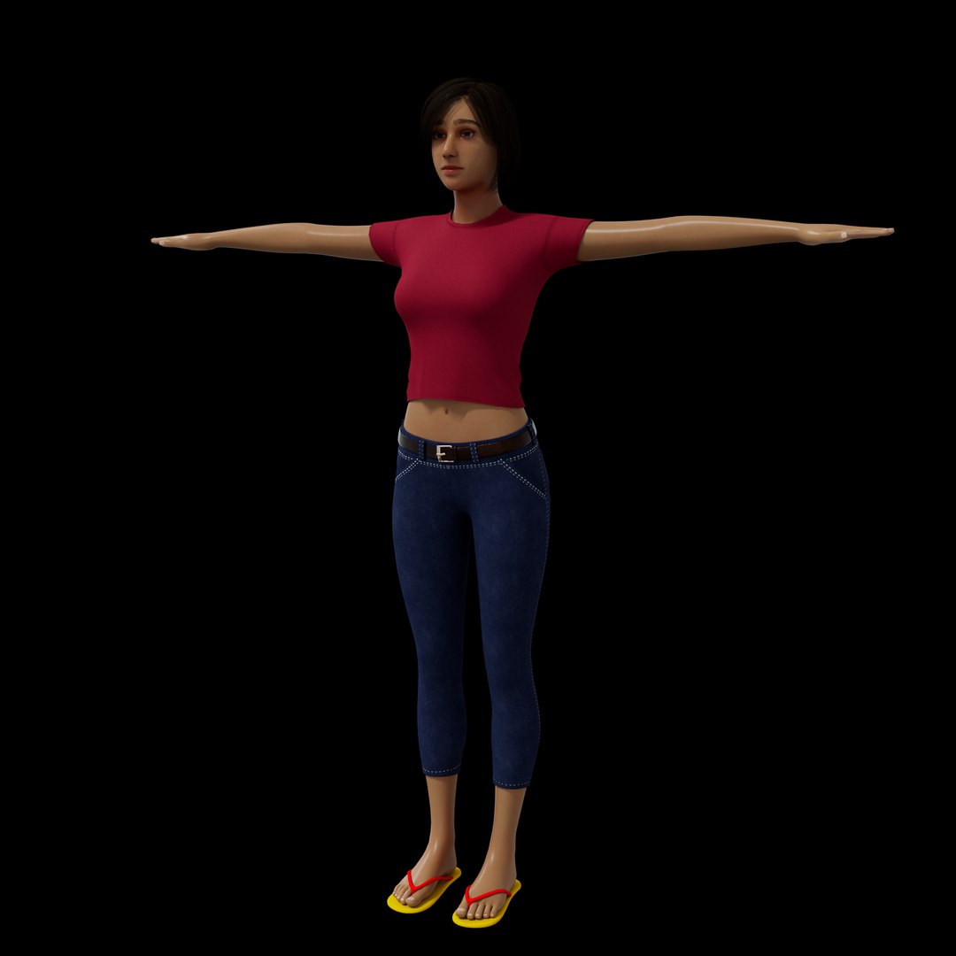 3D Model Jane 3D Model - TurboSquid 1716675