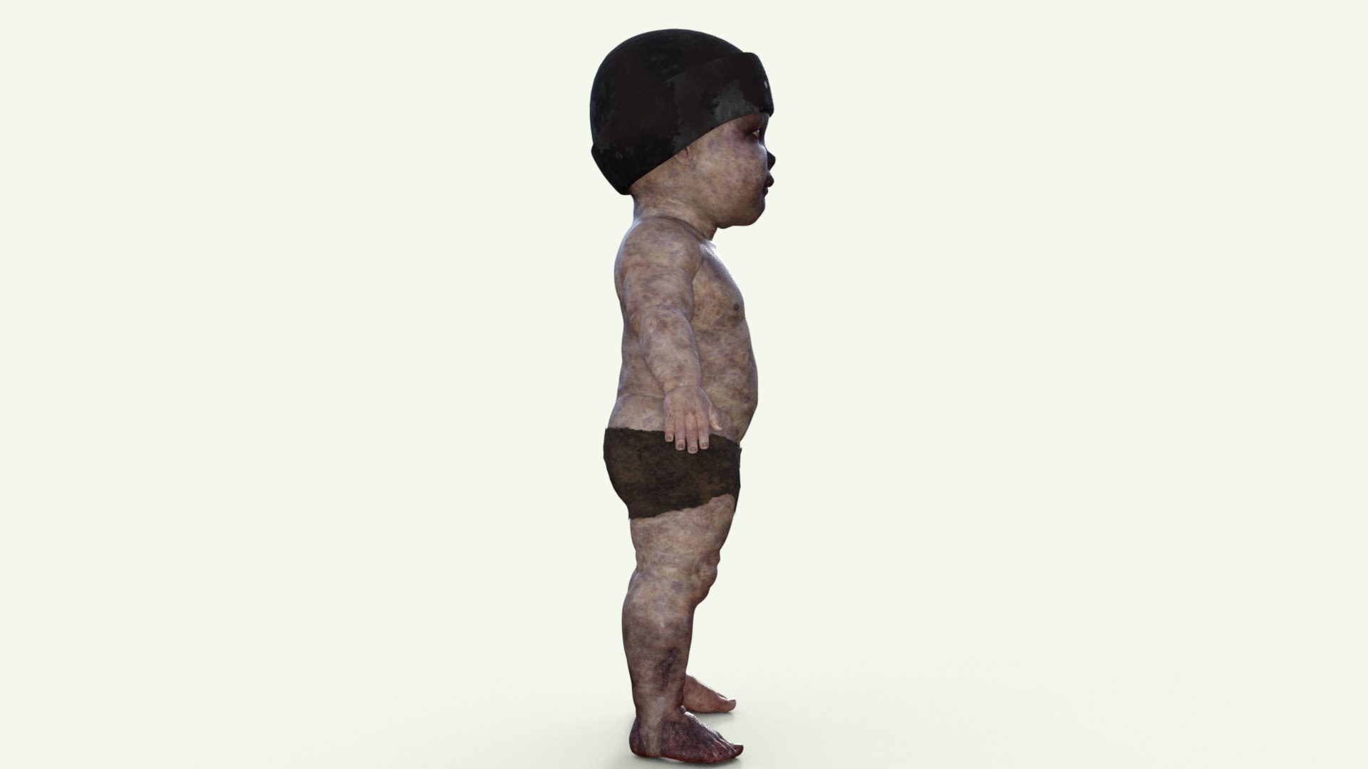Scary Creature Baby Rigged 3D - TurboSquid 2206728