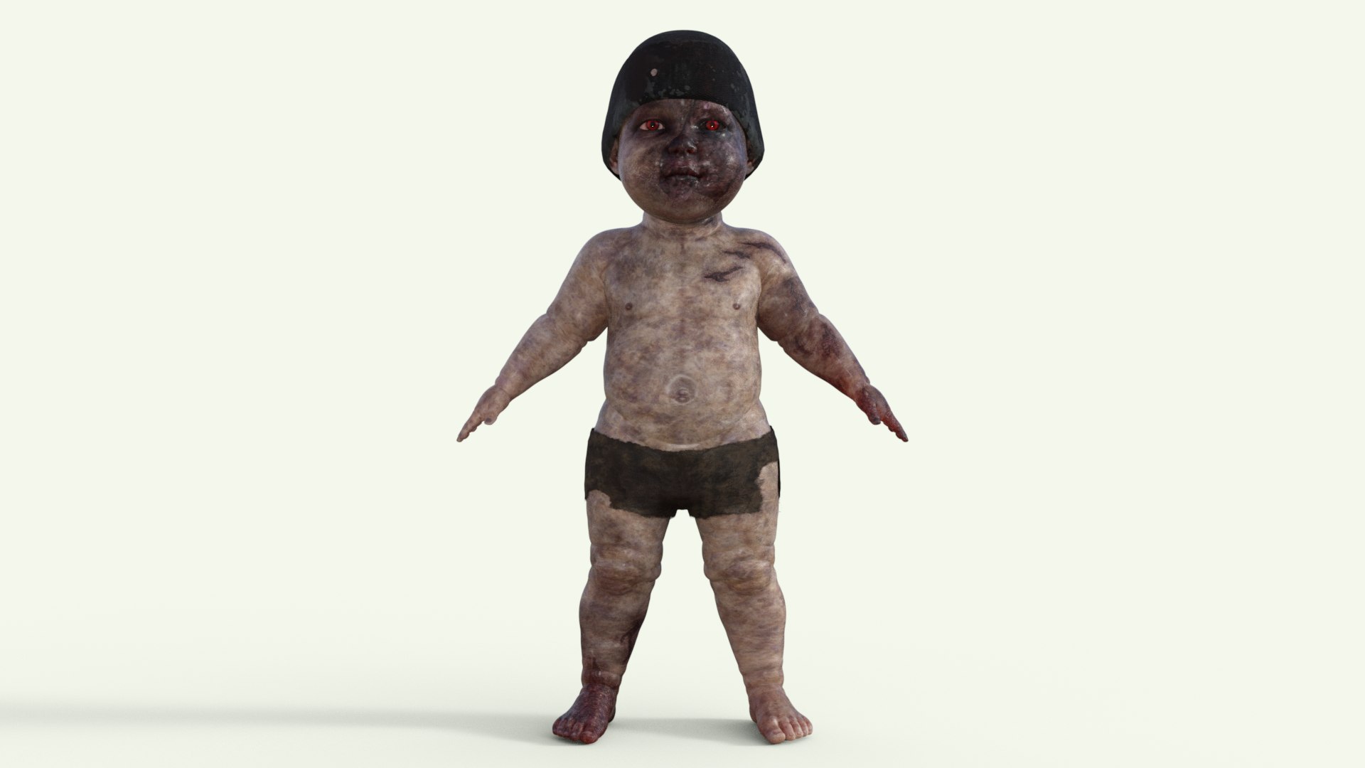 Scary Creature Baby Rigged 3D - TurboSquid 2206728