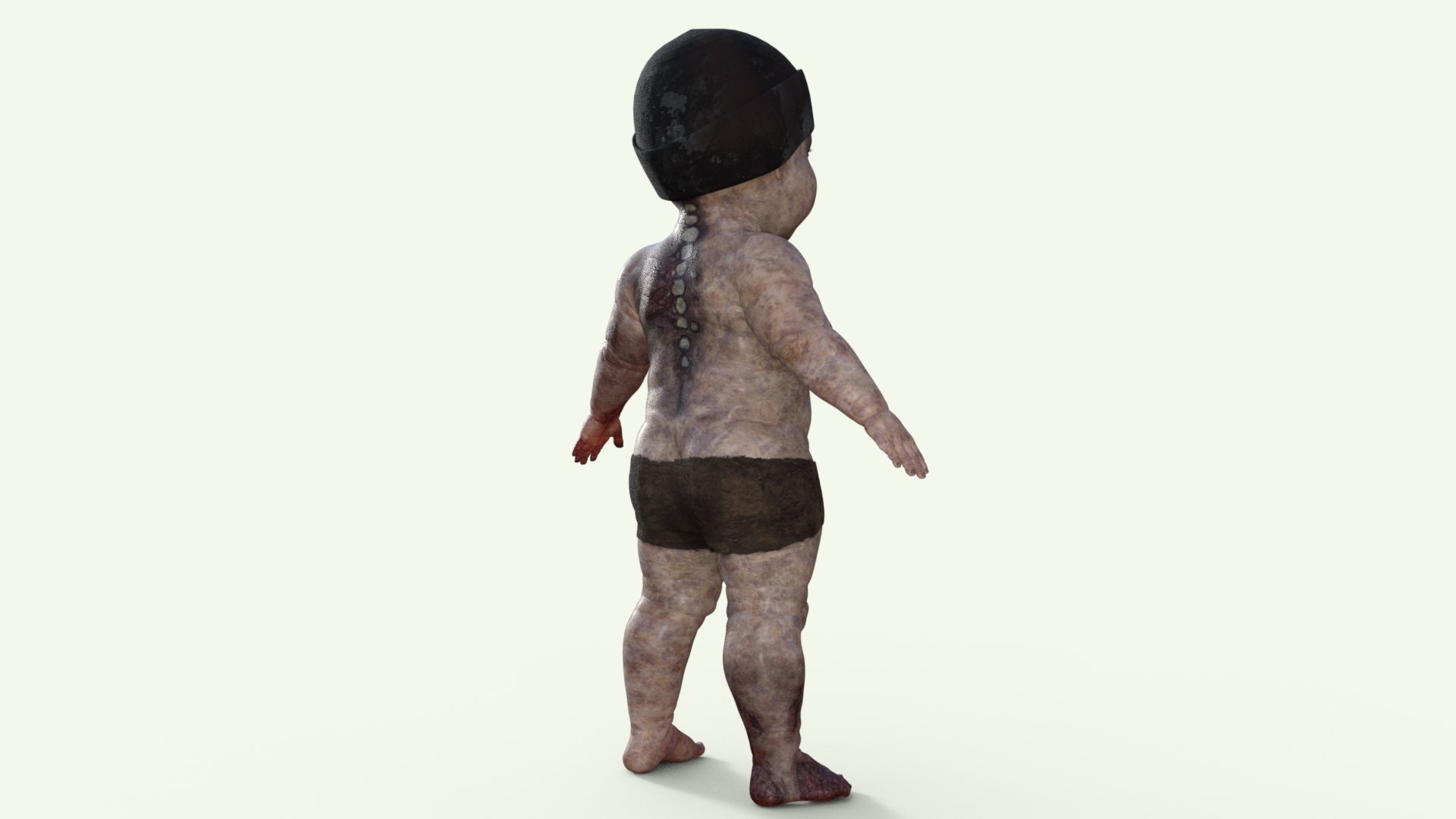 Scary Creature Baby Rigged 3D - TurboSquid 2206728