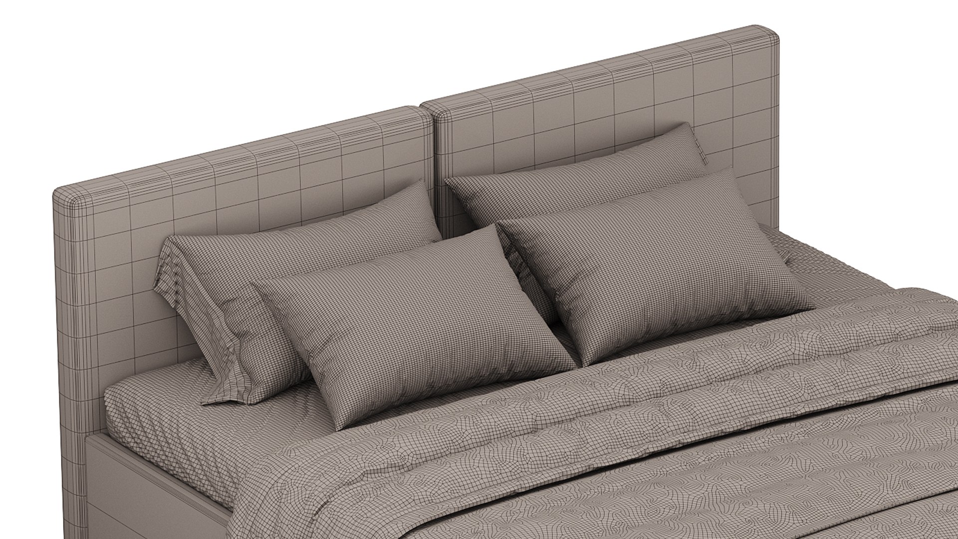 3D Model Bed LUiza Grand - TurboSquid 2325655