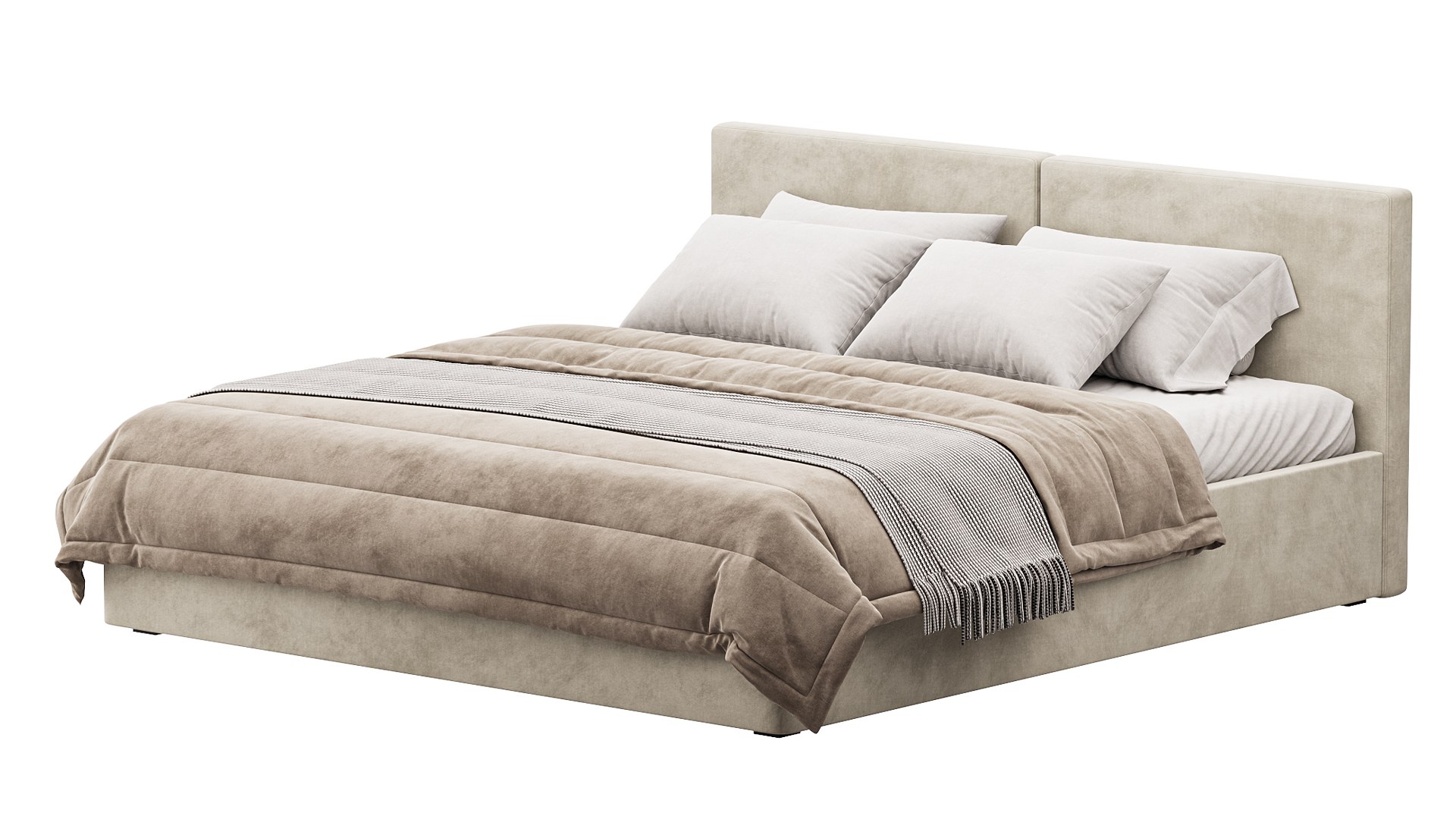 3D Model Bed LUiza Grand - TurboSquid 2325655