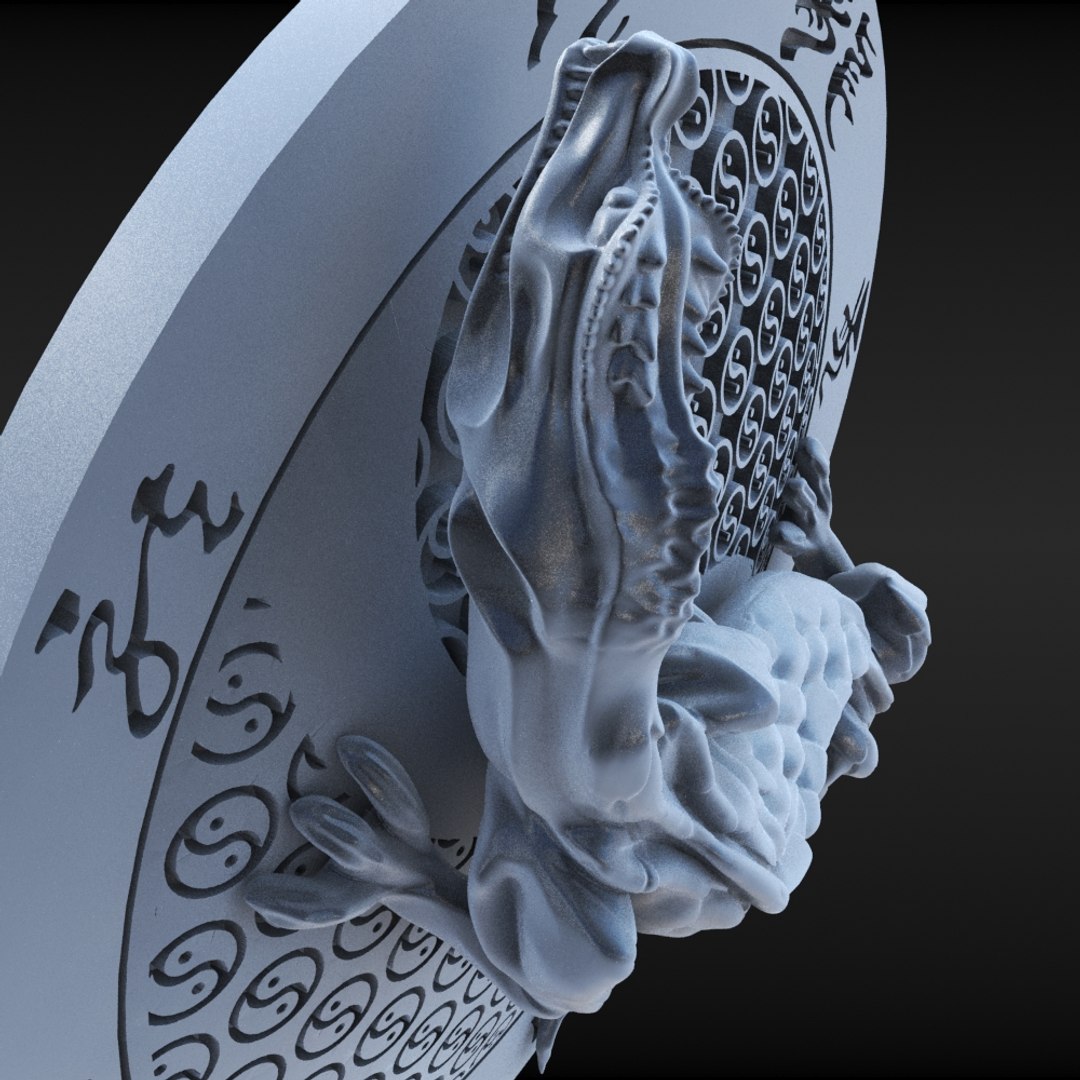 Chinese Draco Pendant 3D Model - TurboSquid 1226306