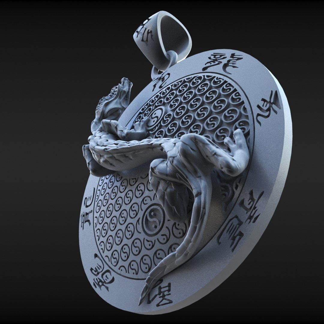 Chinese Draco Pendant 3D Model - TurboSquid 1226306
