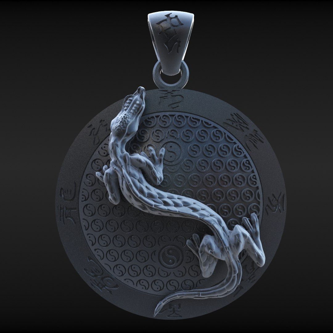 Chinese Draco Pendant 3D Model - TurboSquid 1226306