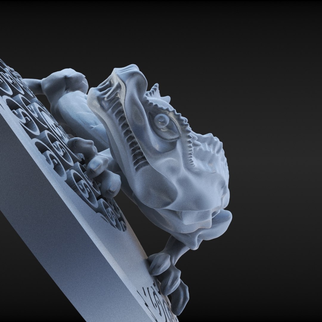 Chinese Draco Pendant 3D Model - TurboSquid 1226306
