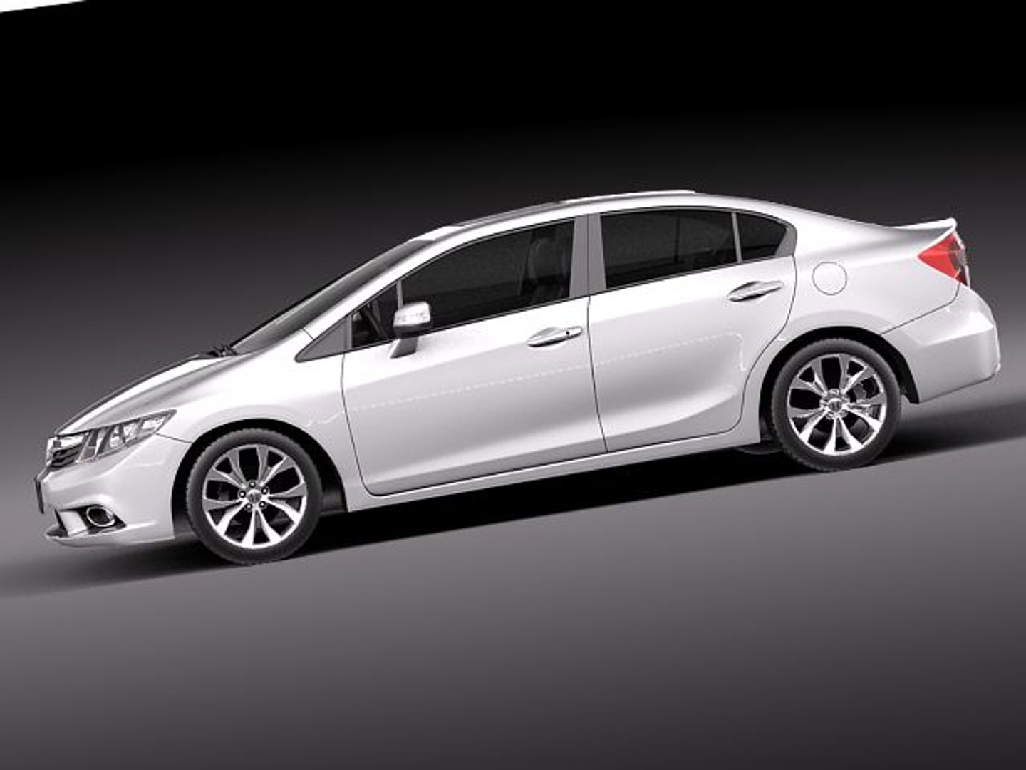 3d Model Honda Civic 2012 Sedan