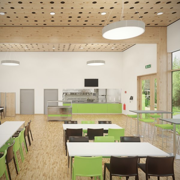 3D Cafeteria Models | TurboSquid