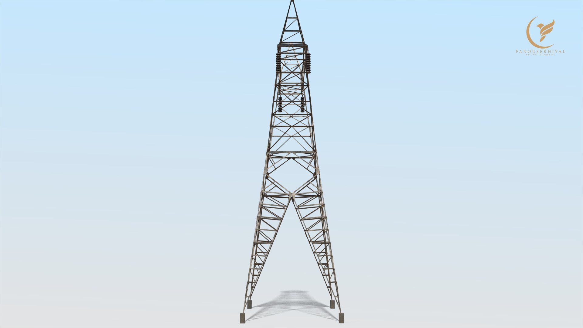 Low-poly Electric Tower 3D Model - TurboSquid 1634007