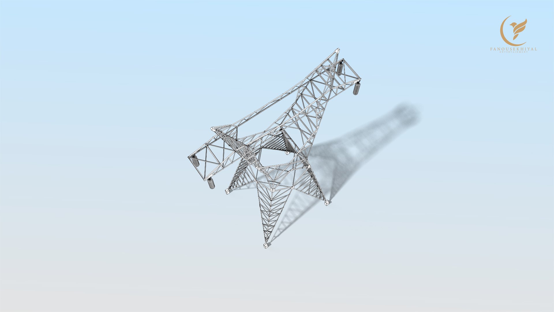Low-poly Electric Tower 3D Model - TurboSquid 1634007