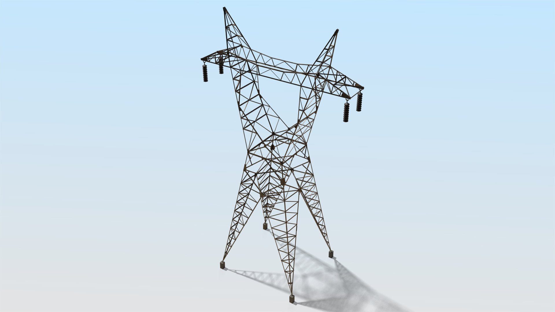Low-poly Electric Tower 3D Model - TurboSquid 1634007