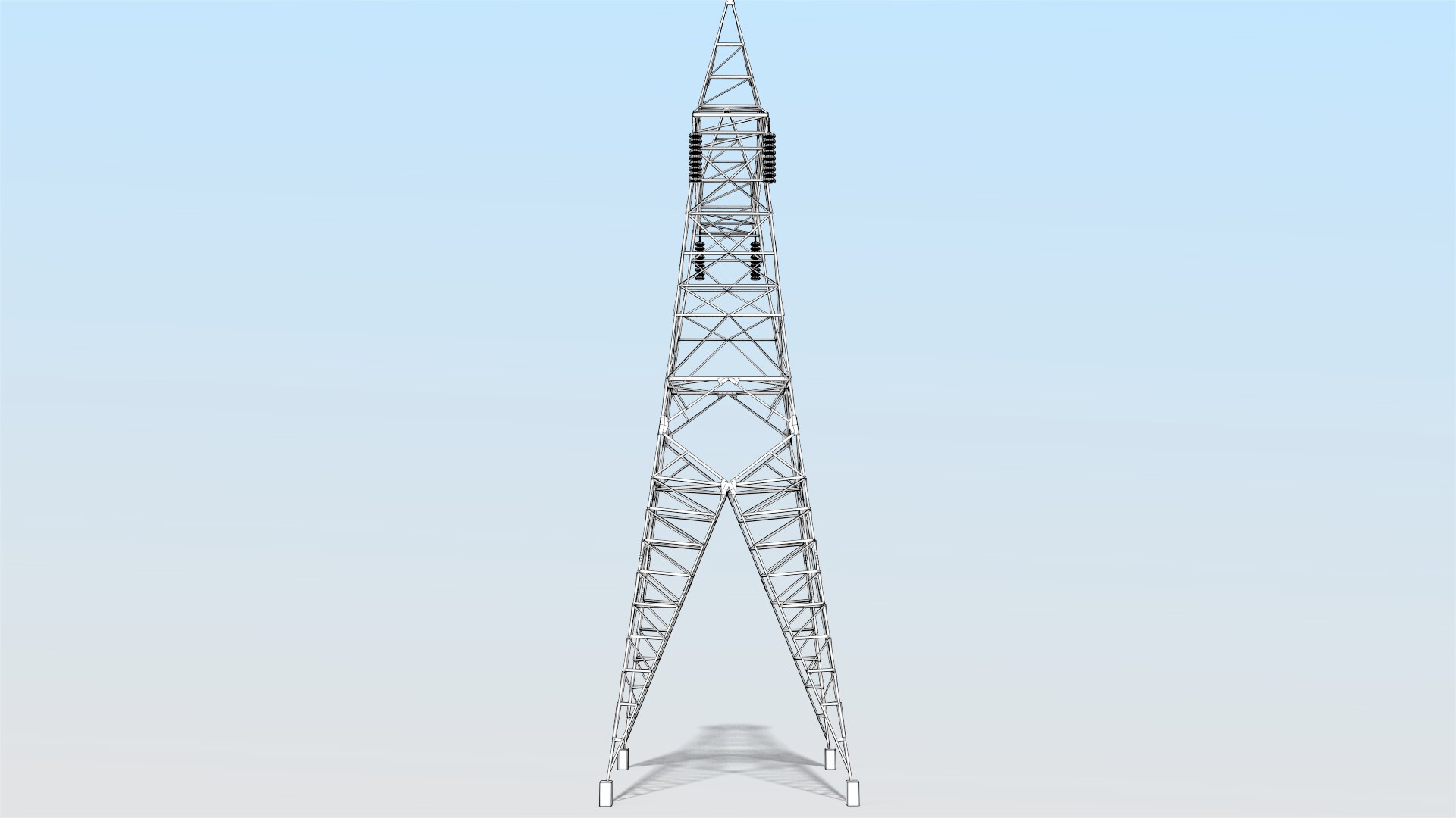 Low-poly Electric Tower 3D Model - TurboSquid 1634007