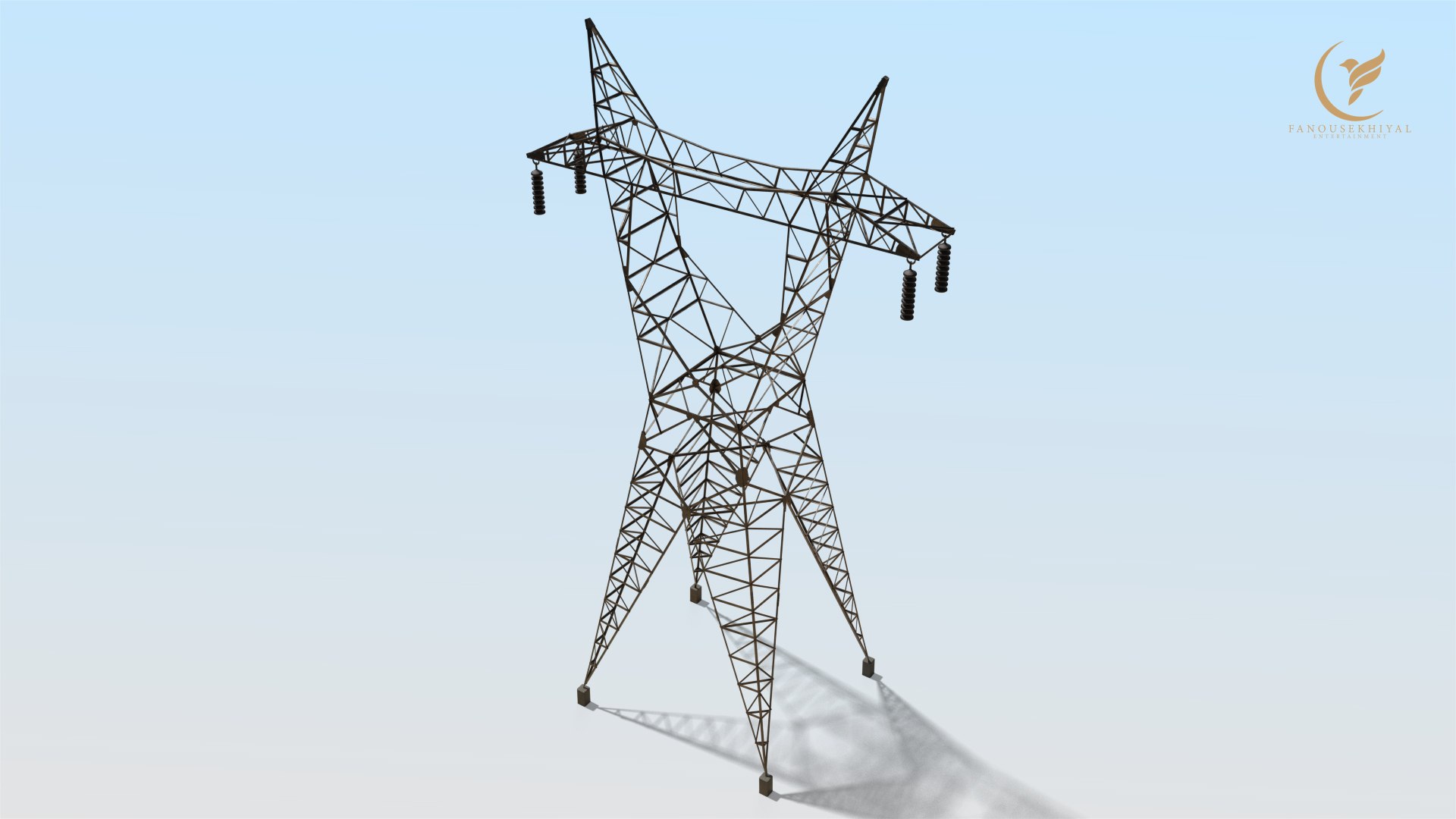 Low-poly Electric Tower 3D Model - TurboSquid 1634007
