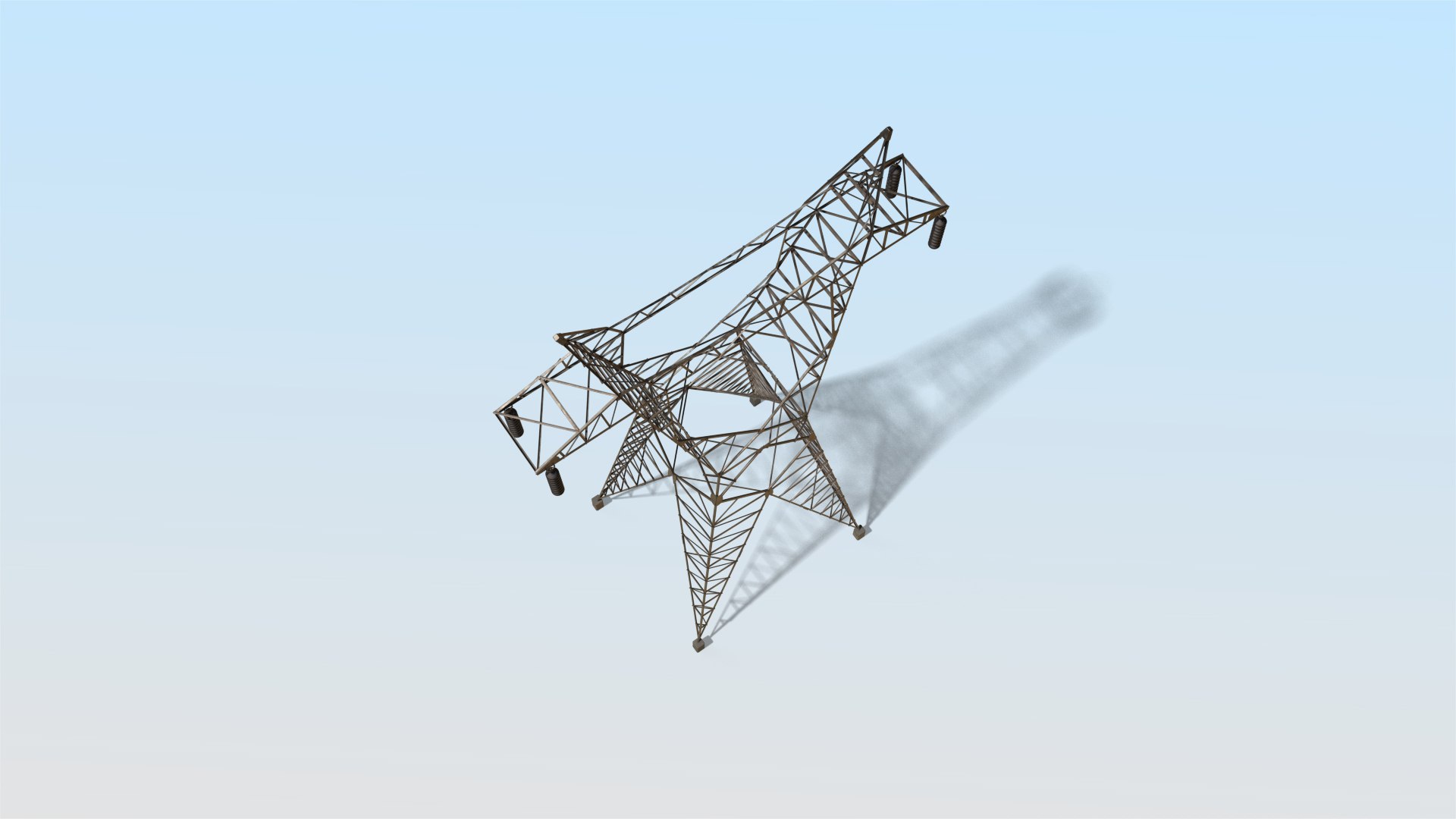 Low-poly Electric Tower 3D Model - TurboSquid 1634007