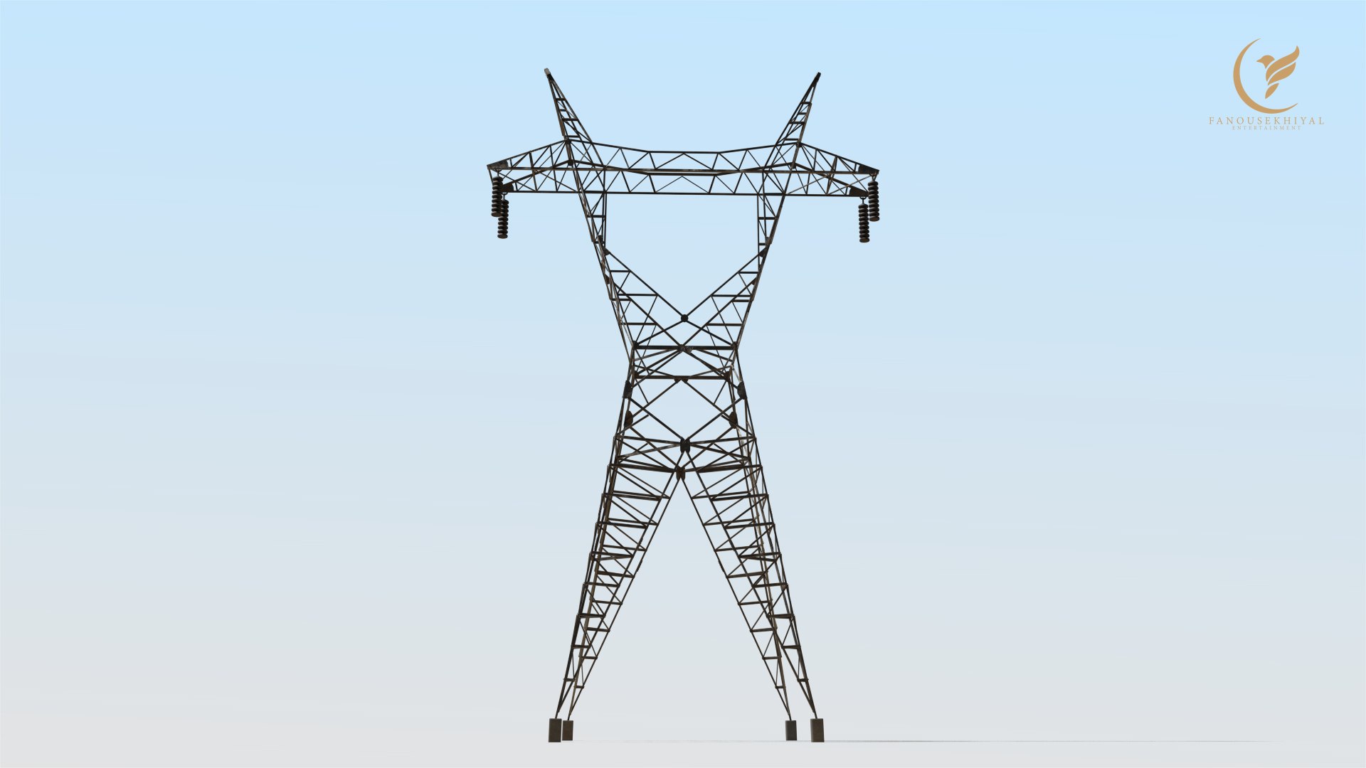 Low-poly Electric Tower 3D Model - TurboSquid 1634007