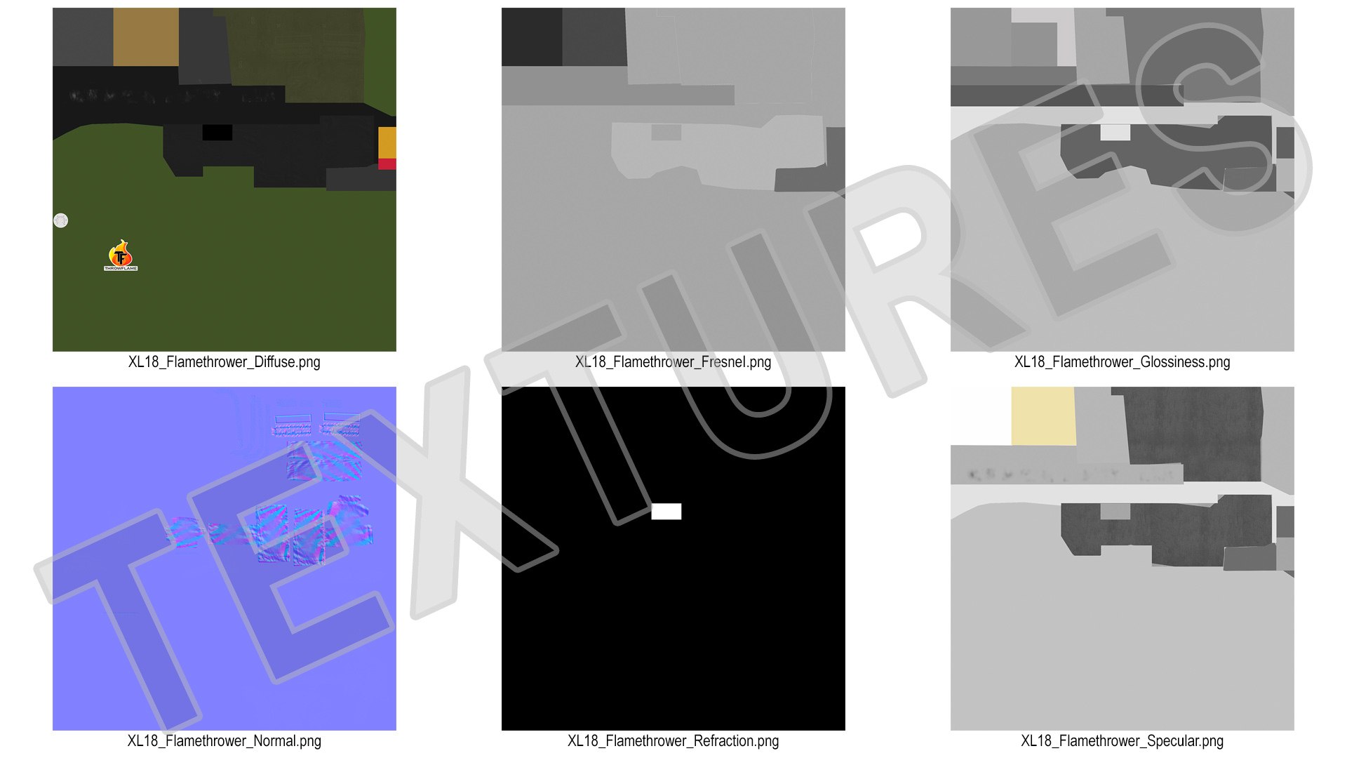 3D Throwflame Xl18 Backpack Flamethrower - TurboSquid 1640471