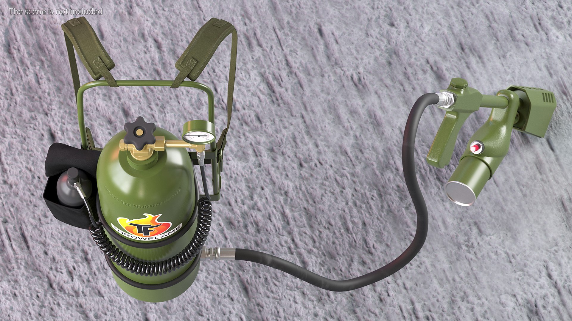 3D Throwflame Xl18 Backpack Flamethrower - TurboSquid 1640471