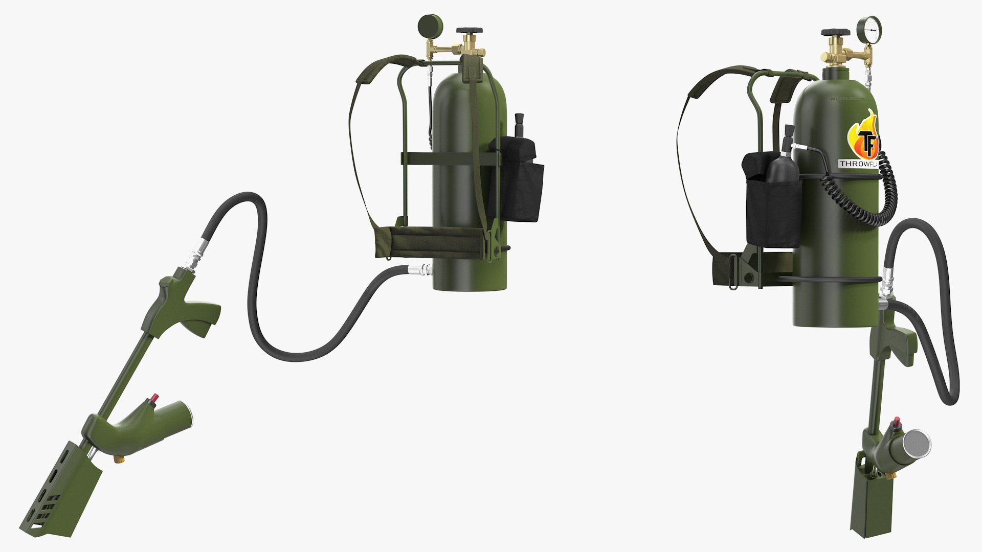 3D Throwflame Xl18 Backpack Flamethrower - TurboSquid 1640471