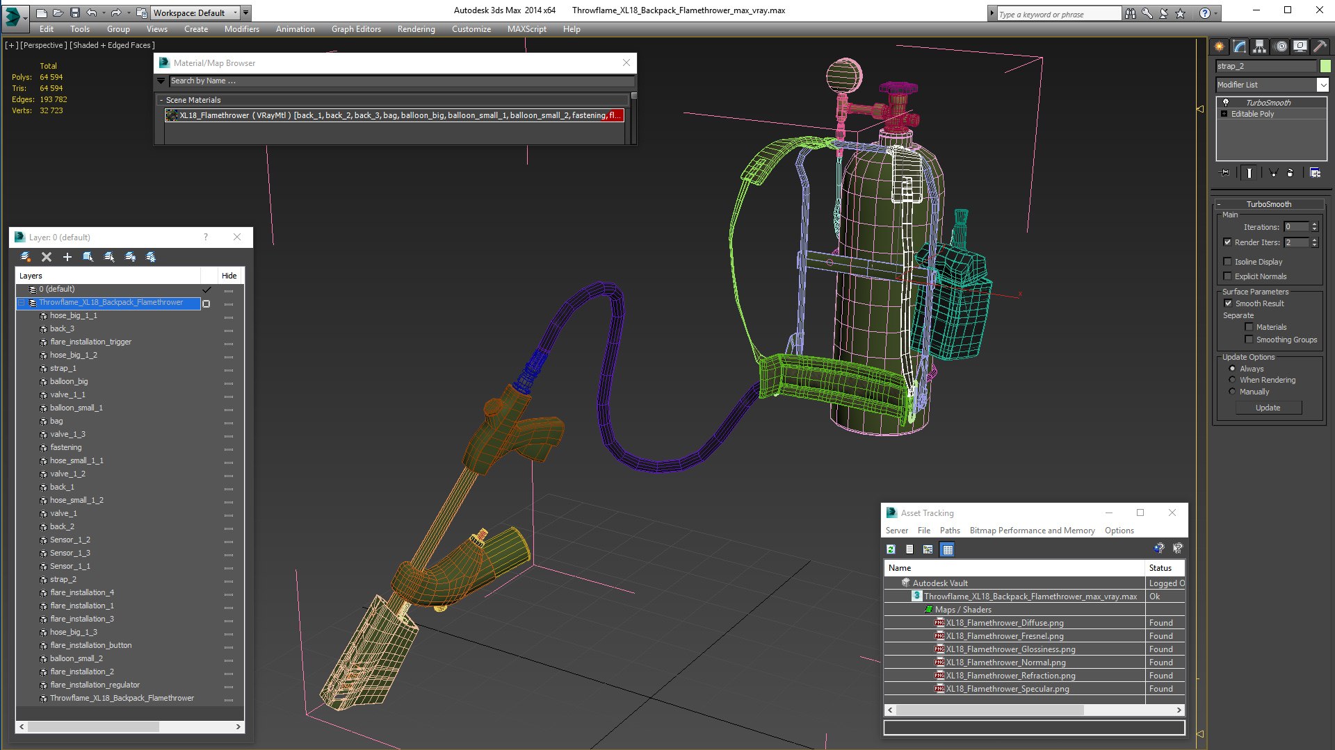 3D Throwflame Xl18 Backpack Flamethrower - TurboSquid 1640471