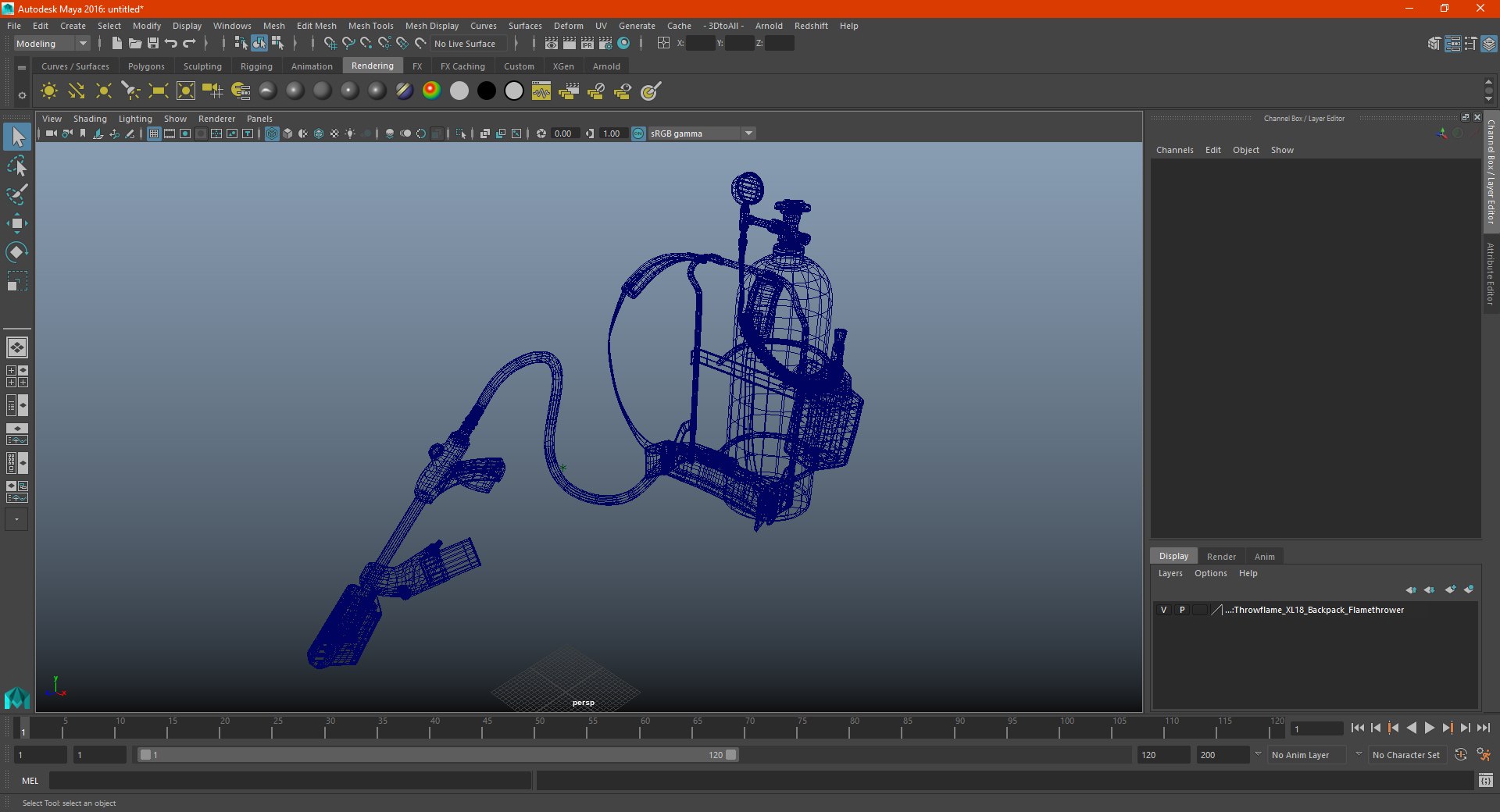 3D Throwflame Xl18 Backpack Flamethrower - TurboSquid 1640471