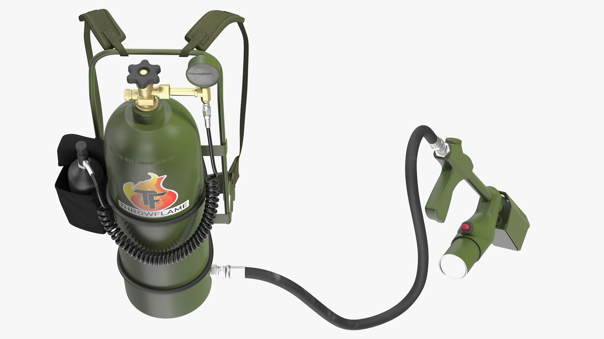 3D Throwflame Xl18 Backpack Flamethrower - TurboSquid 1640471