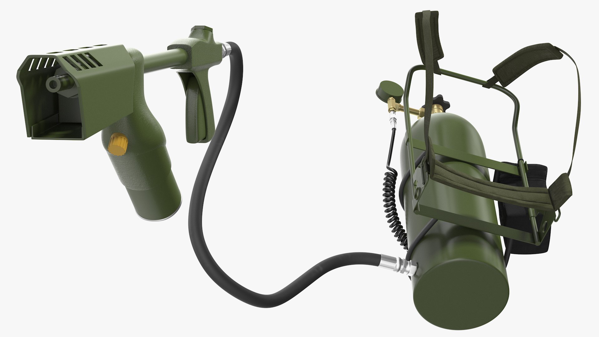 3D Throwflame Xl18 Backpack Flamethrower - TurboSquid 1640471