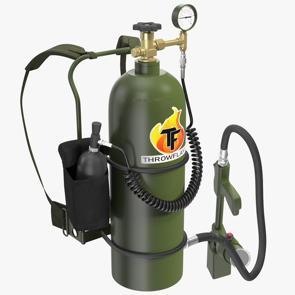 3D throwflame xl18 backpack flamethrower - TurboSquid 1640471