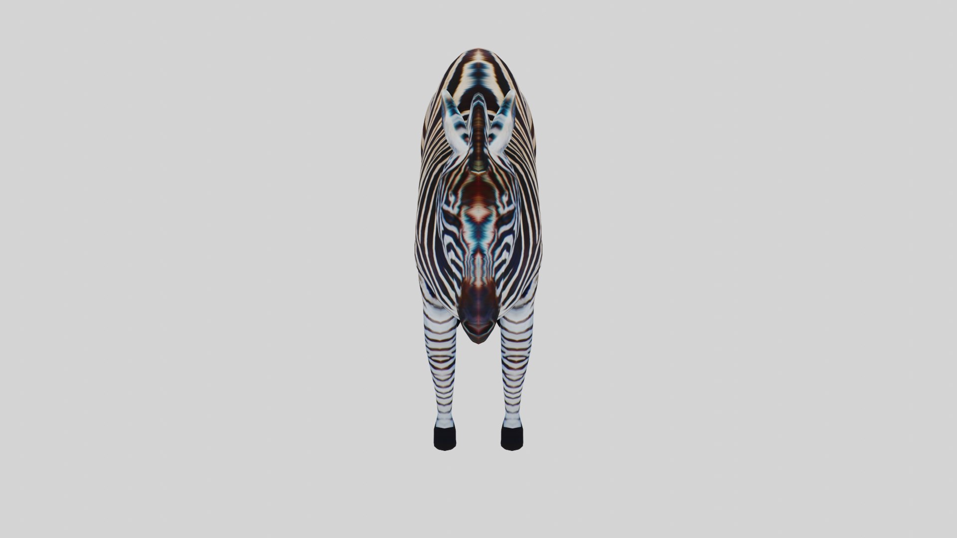 3D Low Poly Zebra Rigged With Realistic Texture - TurboSquid 1876178