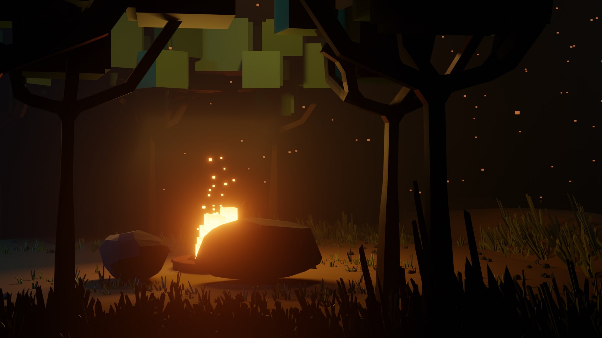 Low Poly Campfire 3D Model - TurboSquid 2171562