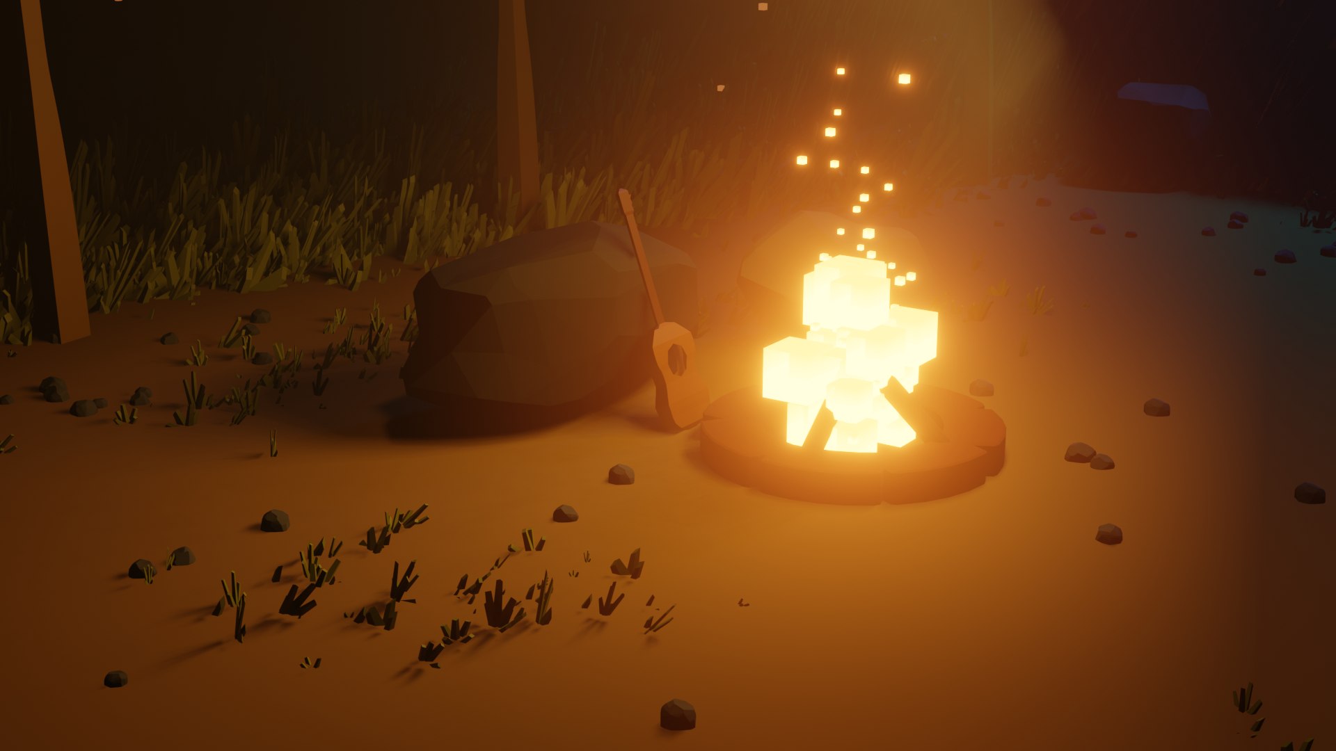 Low poly campfire 3D model - TurboSquid 2171562