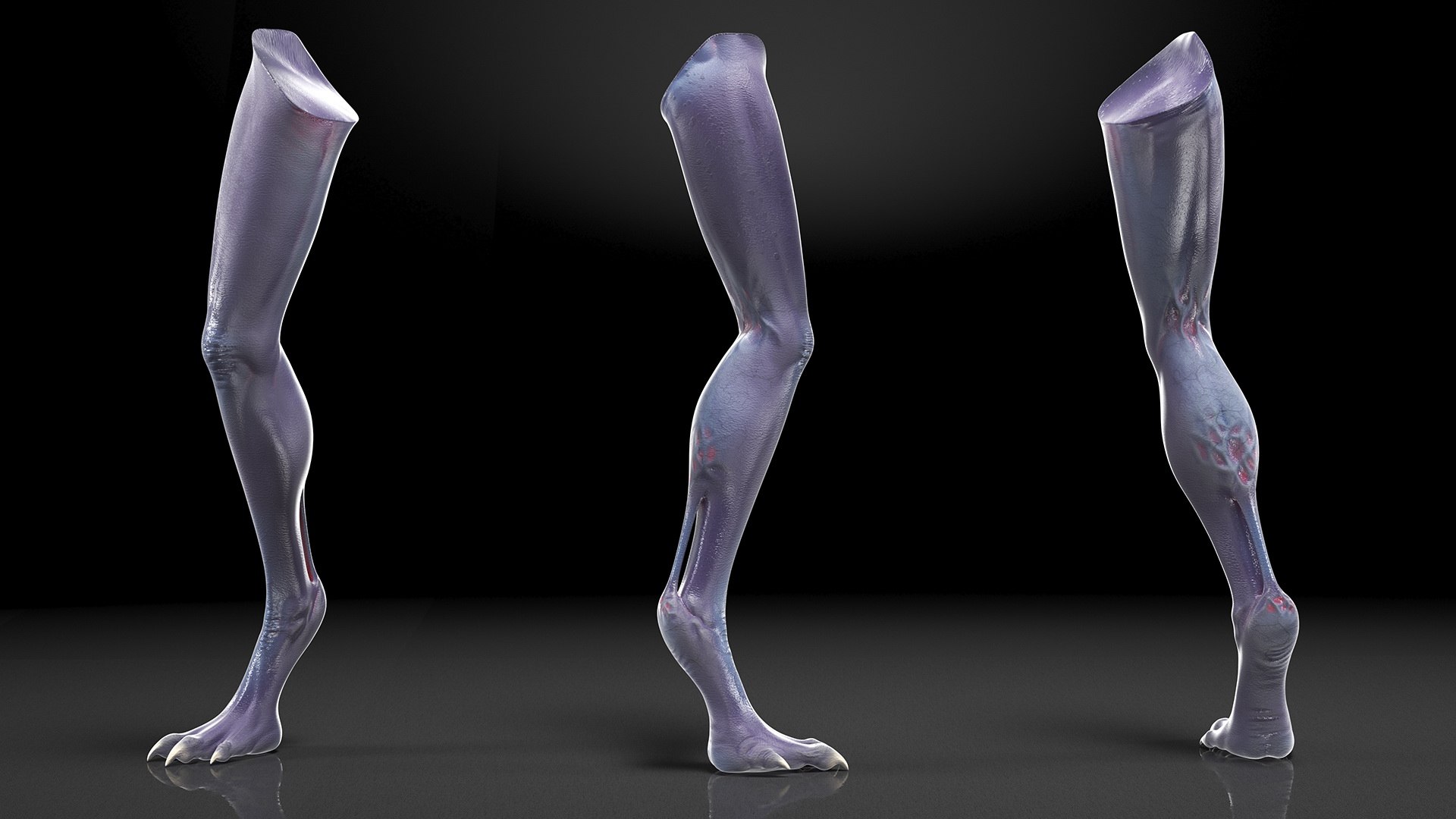 3D Scary Creature Leg - TurboSquid 1702754