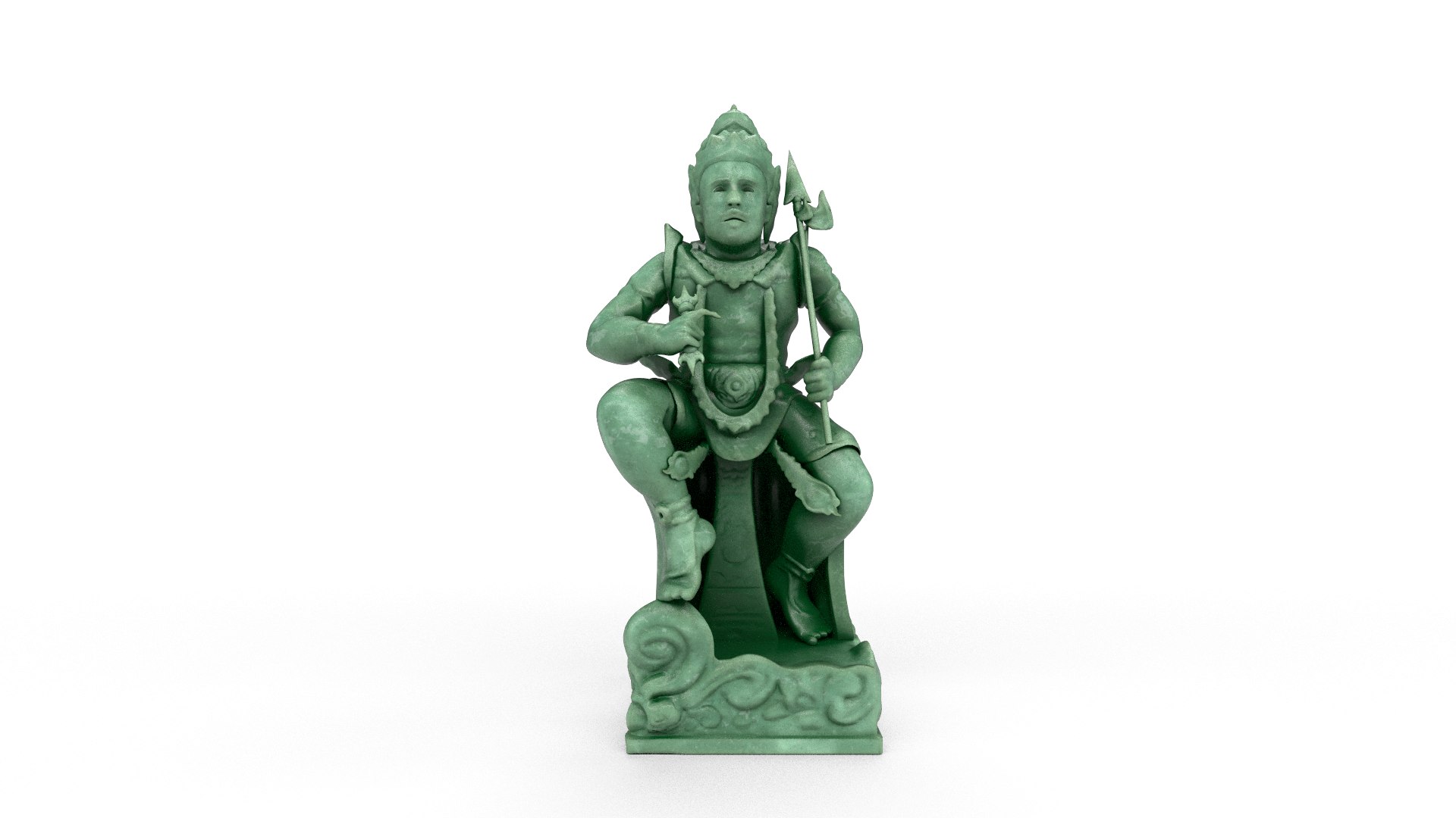 3D Model Balinese Statue Rudra - TurboSquid 1975444