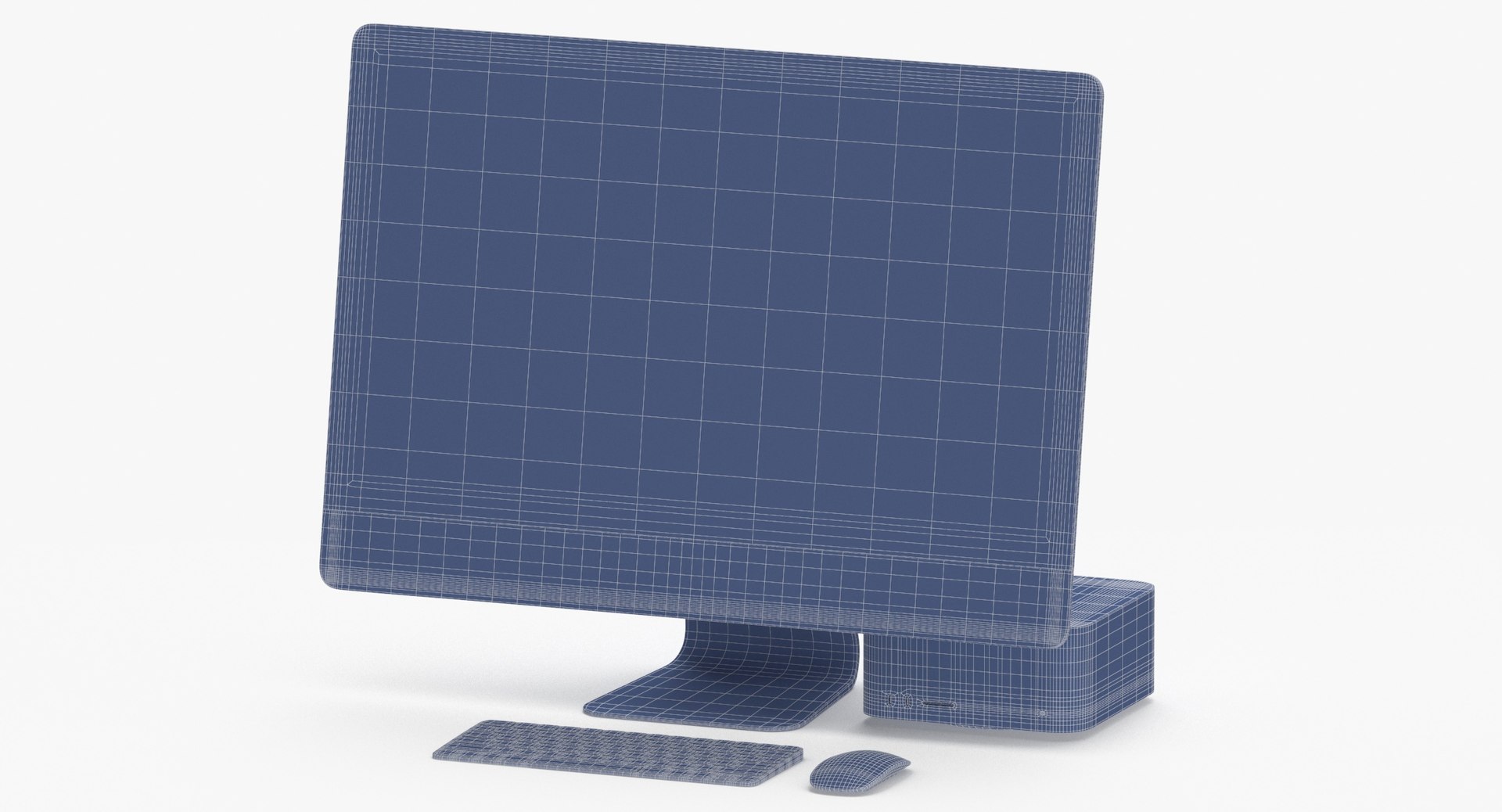 3D Computer Desktop Type 01 Device And Box Clean And Generic Label ...