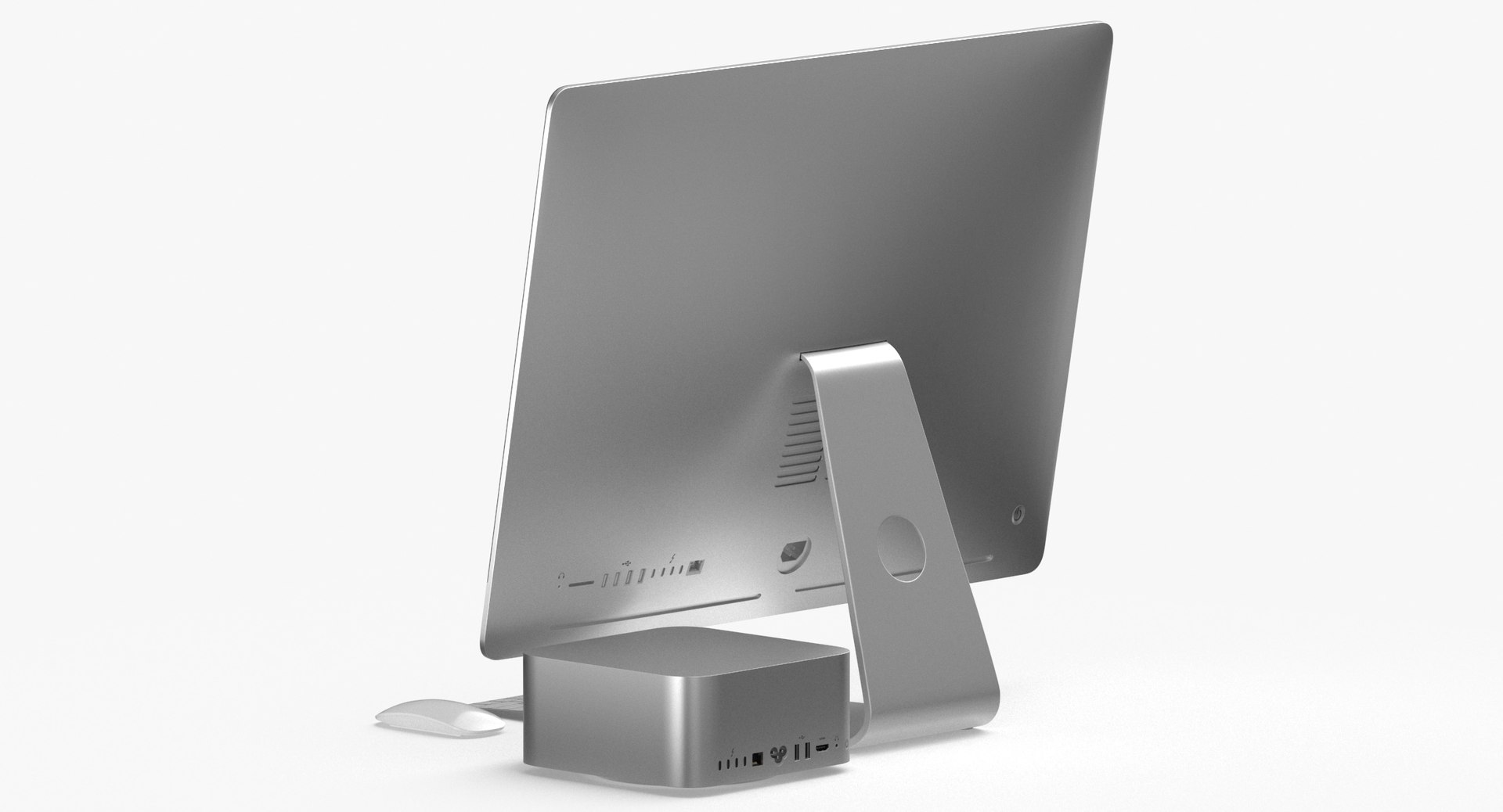 3D Computer Desktop Type 01 Device And Box Clean And Generic Label ...